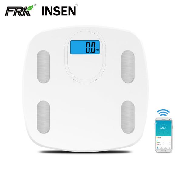 Quality Round Edge Full ABS Plastic Smart Bluetooth Body Analyser Scale for sale