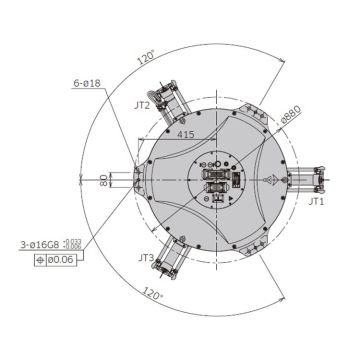 Quality Parallel Link Type Chinese Robot Arm Ceiling Mounting For Kawasaki Robot for sale