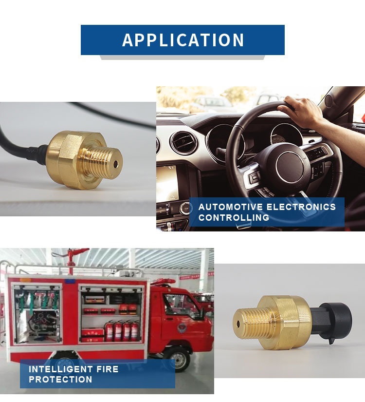 Anti-sorrosive Brass Material Liquid Water Pressure Sensor For IOT Application