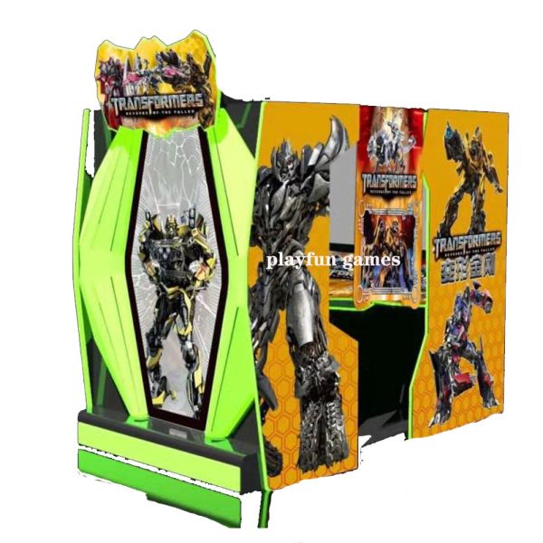 Quality Playfun Arcade Transformers Gun Shooting Coin Operated Game Machine for Kids and for sale