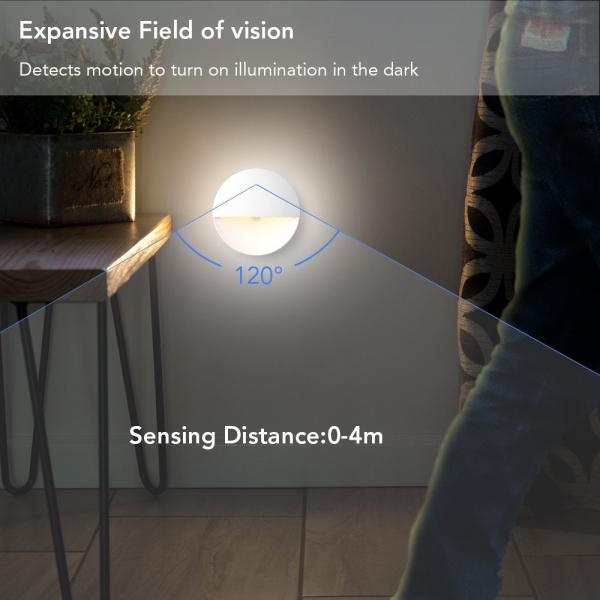 Quality 120g 6*SMD3528 Battery Operated Motion Sensor Light Wireless Installation for sale