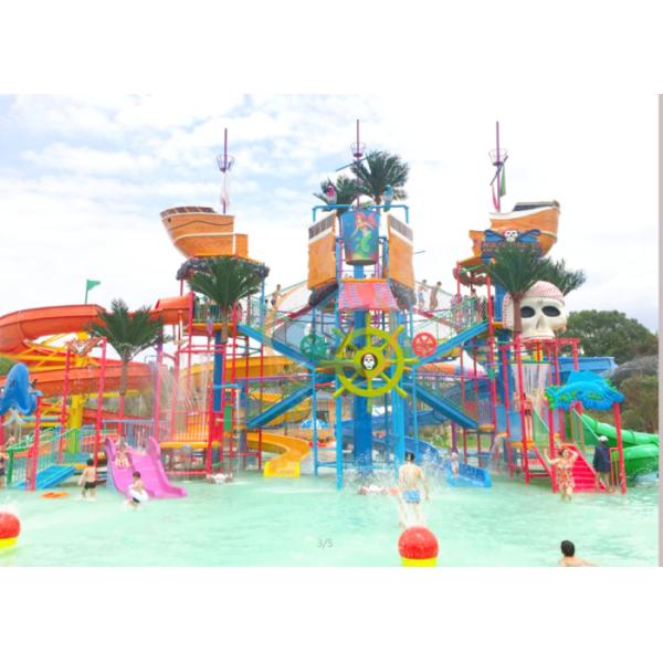 Quality Public Large Water Playground Commercial Water Playground 45x32x12m Durable for sale