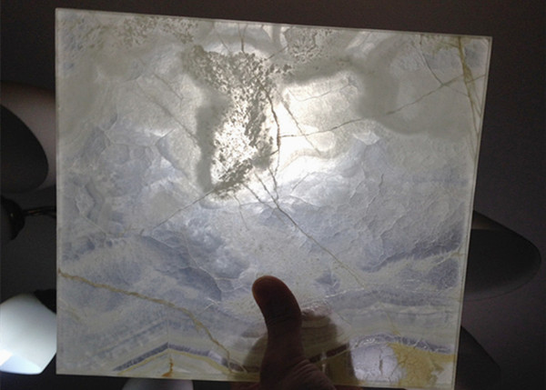 Quality SGS Bacstone Glass Panel With 1-2mm Thin Natural Stone for sale