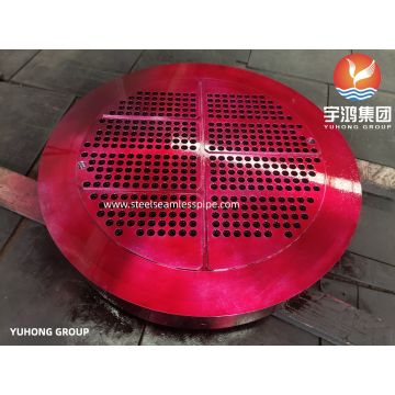 Quality ASME SA182 F304 / F304L Tubesheet for Heat Exchanger Tube bundle for sale