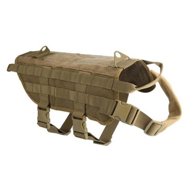Quality Army Green Adjustable Dog Harness 70cm Tactical Service Dog Vest for sale