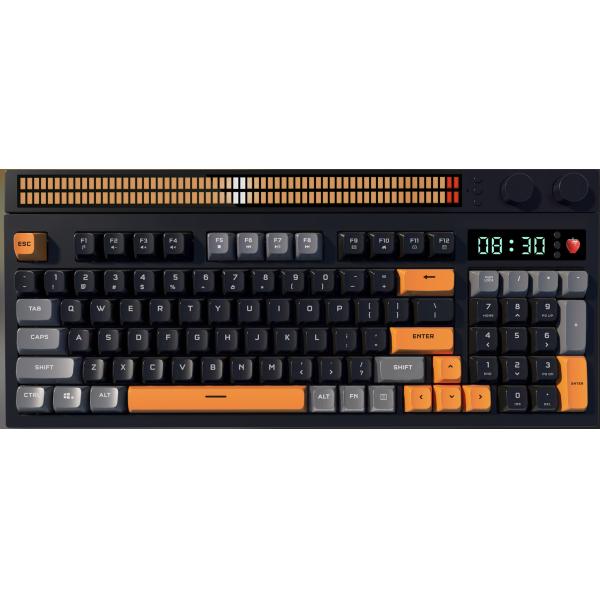 Quality Multimode Keyboard High-end Keyboard With Triple Mode Knob Control RGB Lighting for sale