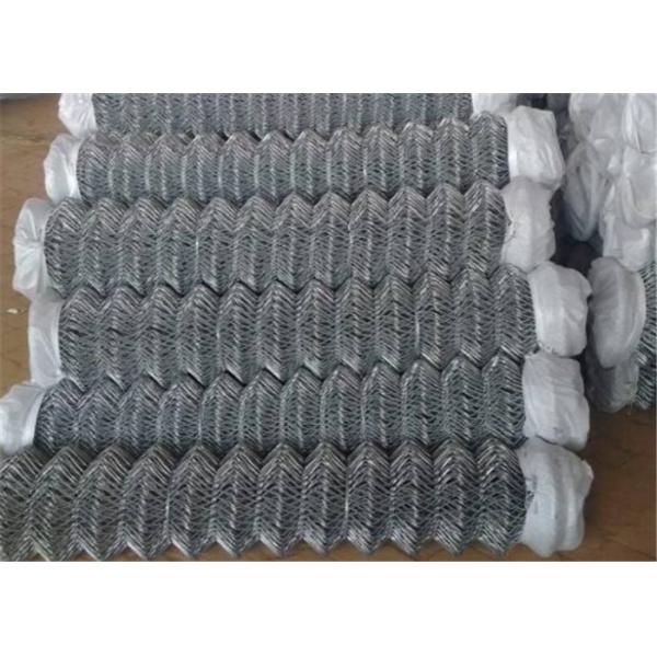 Quality Silver Chain Link Fence Fabric 50x50mm Weave Hot Galvanized Steel Wire For Engineering for sale