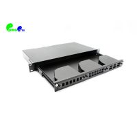 Quality MTP Cassette 1U 19" Sliding Drawer 72F MTP Patch Panel 3 Modules Holds Up To 3 x for sale