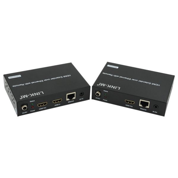 Quality 120M AV HDMI Over IP POE  Extender Suppport POE RS232 Video HDMI Extender for sale