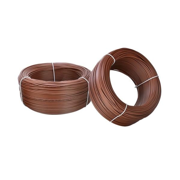 Quality 300/500V Rated Voltage Overhead Flexible Cord Round Cables Brown 02 Rv-90 1X0.5mm2 Electrical Power Cable With PVC Jacket for sale