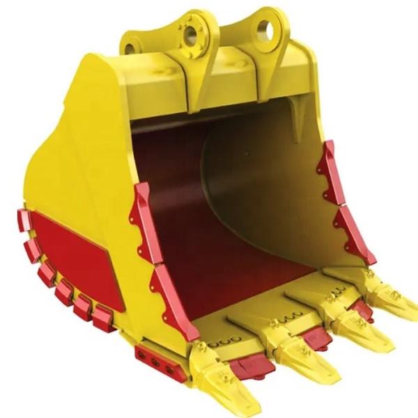 Quality Yellow/Black Heavy-duty Rock Bucket for PC1250 R1200 EX1200 HD Machinery Repair Shops for sale