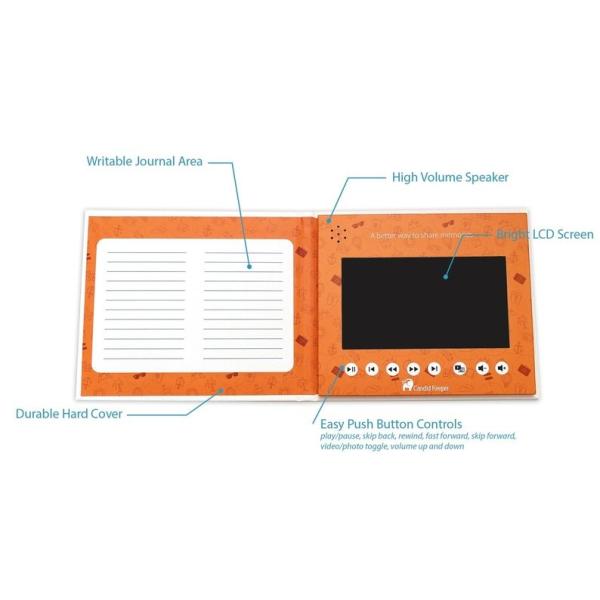 Quality Promotional Blank LCD Video Book 5GB Memory 1024x600 Resolution for sale