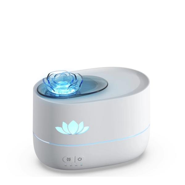 Quality 350ml Fire Flame Humidifier With Timer Setting And Led Light 7 Colors for sale
