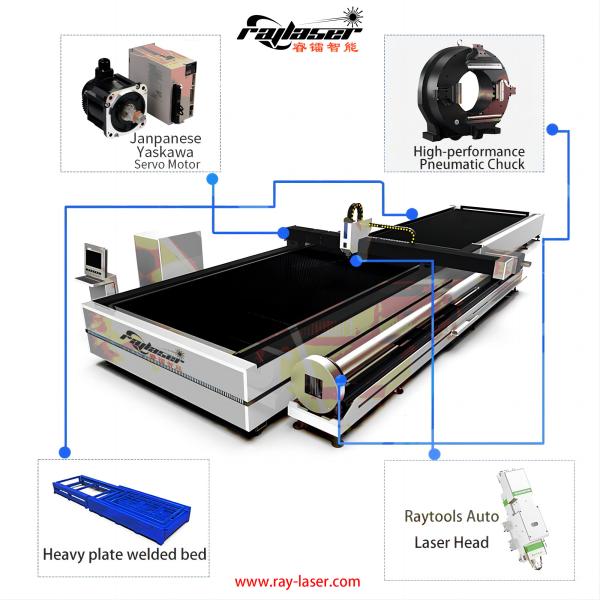 Quality Performance Gantry Type Fiber Laser Cutting Machine For Dual Usages And Space for sale