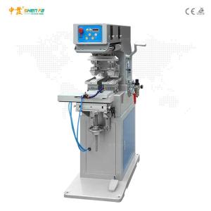 Quality Two Color Semi Automatic Pad Printing Machine With Shuttle Plate for sale