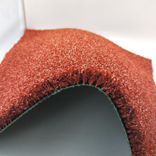 Quality 10mm-15mm Height Red Artificial Grass for Badminton Running Way and Track Sport Badminton for sale