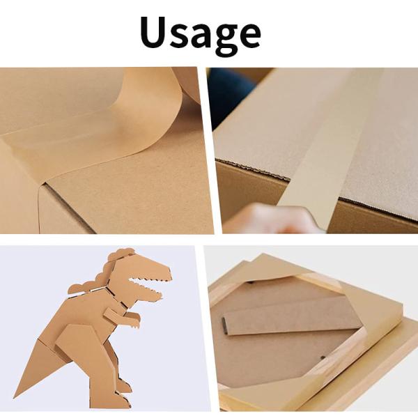 Quality Brown Waterproof 140mic Custom Printed Custom Kraft Shipping Tape for sale