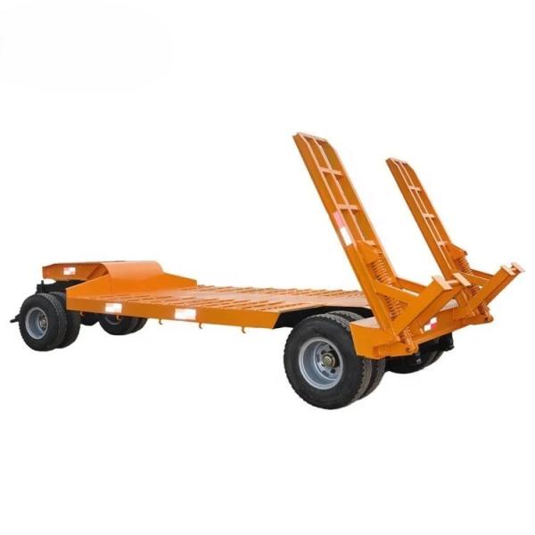 Quality Hydraulic Ramp System Low Bed Draw Bar Full Trailer For Sale for sale