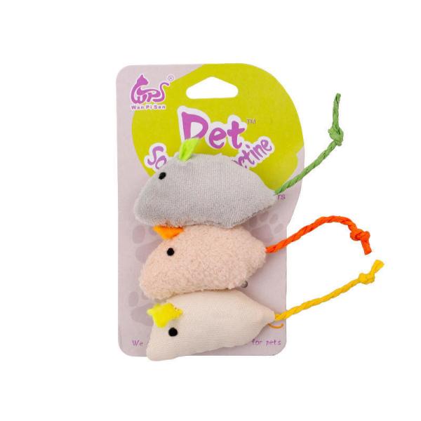 Quality Plush Catnip Mouse Cat Toy for Interactive Indoor Cats Kitten Play Popular Style for sale