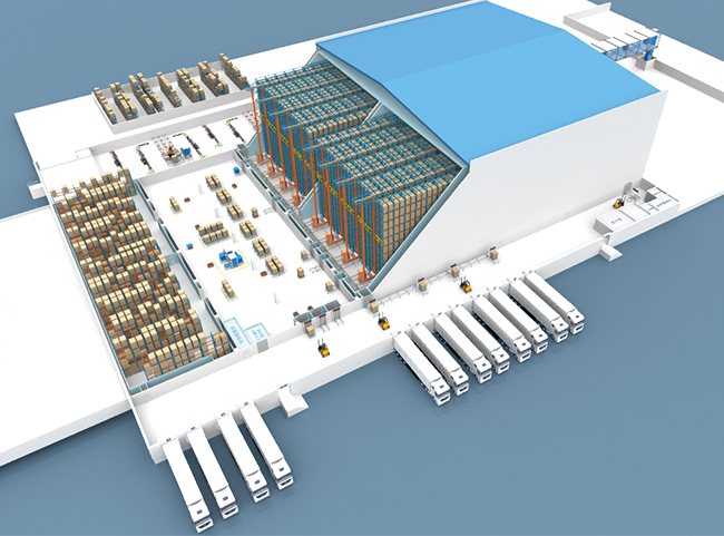 Cold Storage Warehouse Pallet Stacker Crane ASRS Logistics Center Automatic Storage And Retrieval System