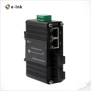 china Mini Industrial 2-Port Gigabit PoE+ + 2-Port Fiber Ethernet Switch -40~80°C