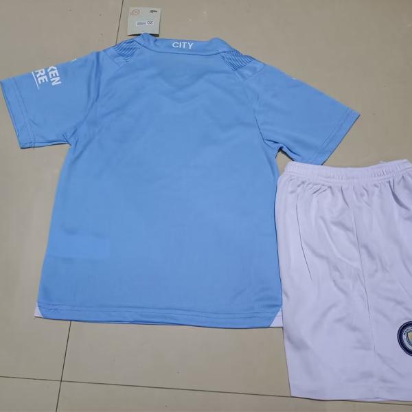 Quality Premium Kids Soccer Jerseys Custom Name Football Blue Jersey for sale