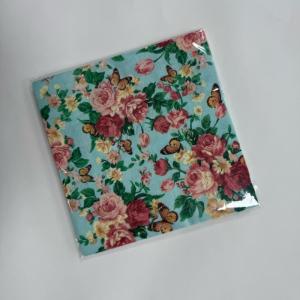 Quality 25*25 Restaurant Disposable Napkins 18gsm Floral Paper Napkins for sale
