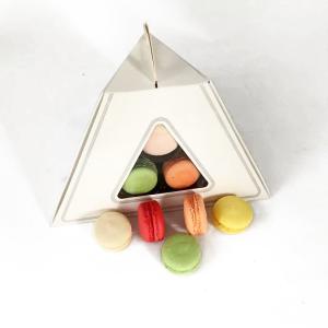 Quality Paper Macaron Packaging Tower Hold 9 Pcs 2 Tiers Macaron Tower for sale