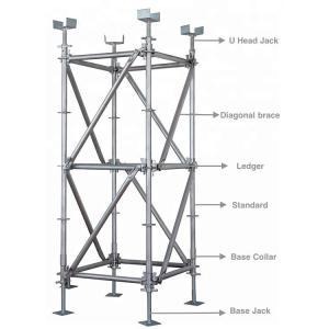 Quality Q355 Hot-dip Galvanized Andamios Ringlock Standard ystem Scaffolding for sale