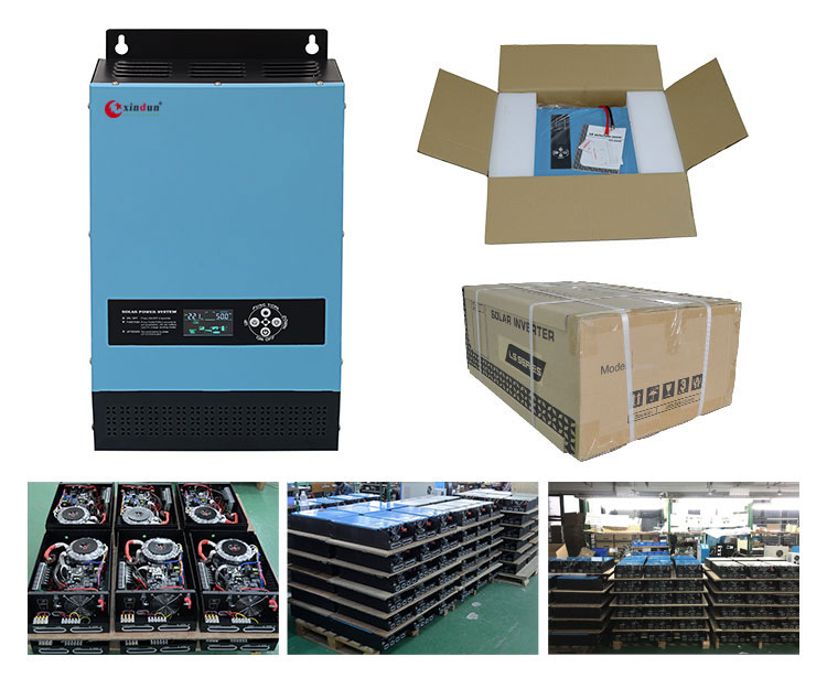 solar panel with battery and inverter package