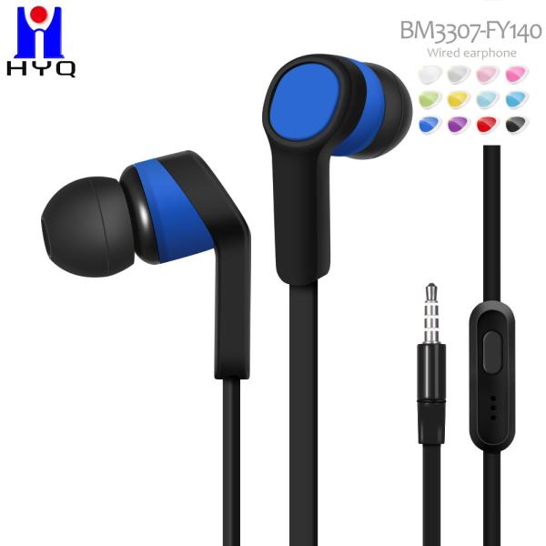 Quality OEM Plastic Housing Wired In Ear Earphones 32ohms Stereo Sound for sale