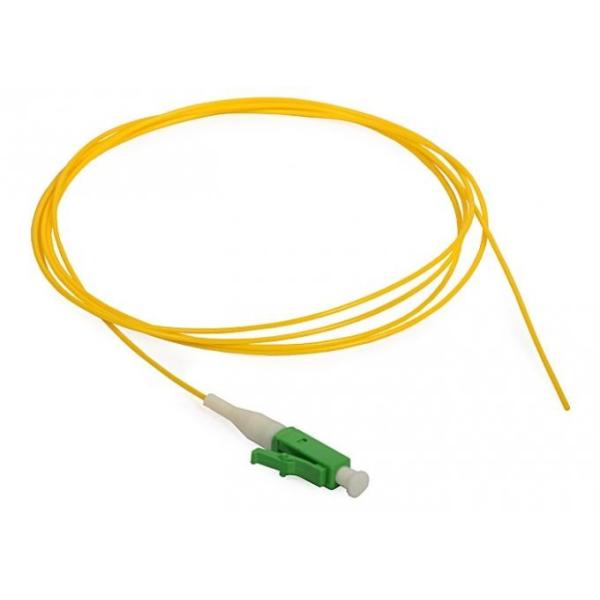 Quality Yellow SM Fiber Optic Pigtail LSZH G652D Simplex Pigtail For CATV Systems for sale