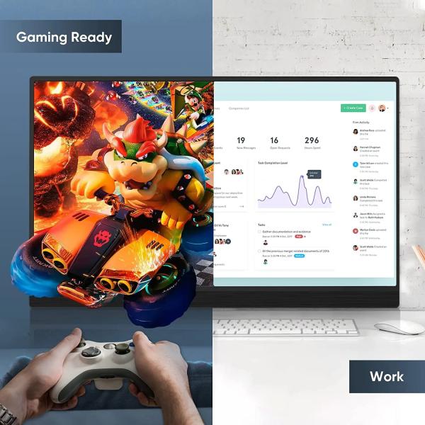 Quality Laptop Portable External Monitor 15.6" 1080P USB C For MacBook Phone PS4 Switch for sale
