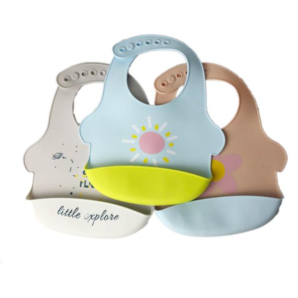 Quality Ergonomic Silicone Baby Feeding Set Lightweight Customized Logo Printed Soft for sale