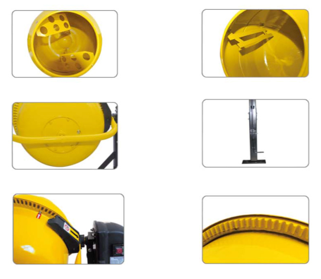 Both Wet and Dry/Feed Mixing/Sand Mixing/Gasoline Electric Portable Mixer/ Garden Construction Roll Mixer/ Mini Cement Concrete Mixer