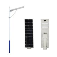 Quality 30W 40W 120W All In One IP65 Lithium Battery Powered Self Cleaning Solar Street for sale