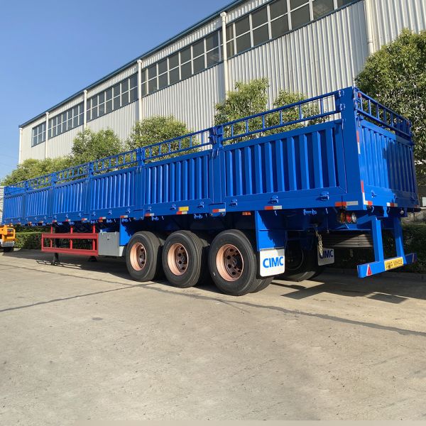 Quality CIMC Group HUAJUN 4 Axles Max Payload 60T Container Trailer Fence Cargo Semi Trailer for sale