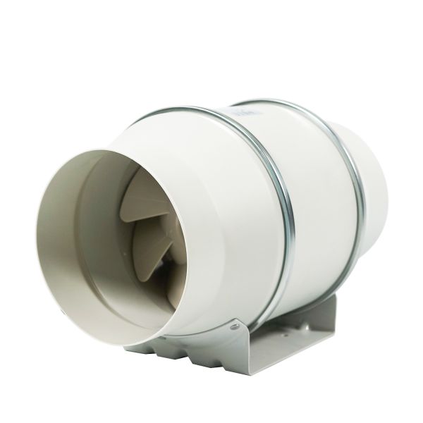 Quality Manufacturing Plant White Plastic Small Size 4-8 Inch Duct Axial Mixed Flow Ventilation Exhaust Fan for sale