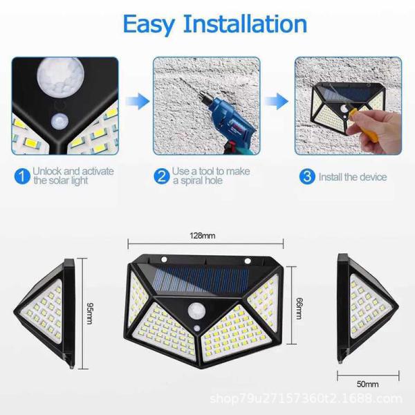 Quality 100LEDs Solar Induction Street Lights for Long-Lasting Outdoor Lighting for sale