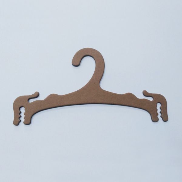 Quality Eco-Friendly Space Saving Single and Double Layer Recycled Cardboard Hangers for Clothing Organizer for sale