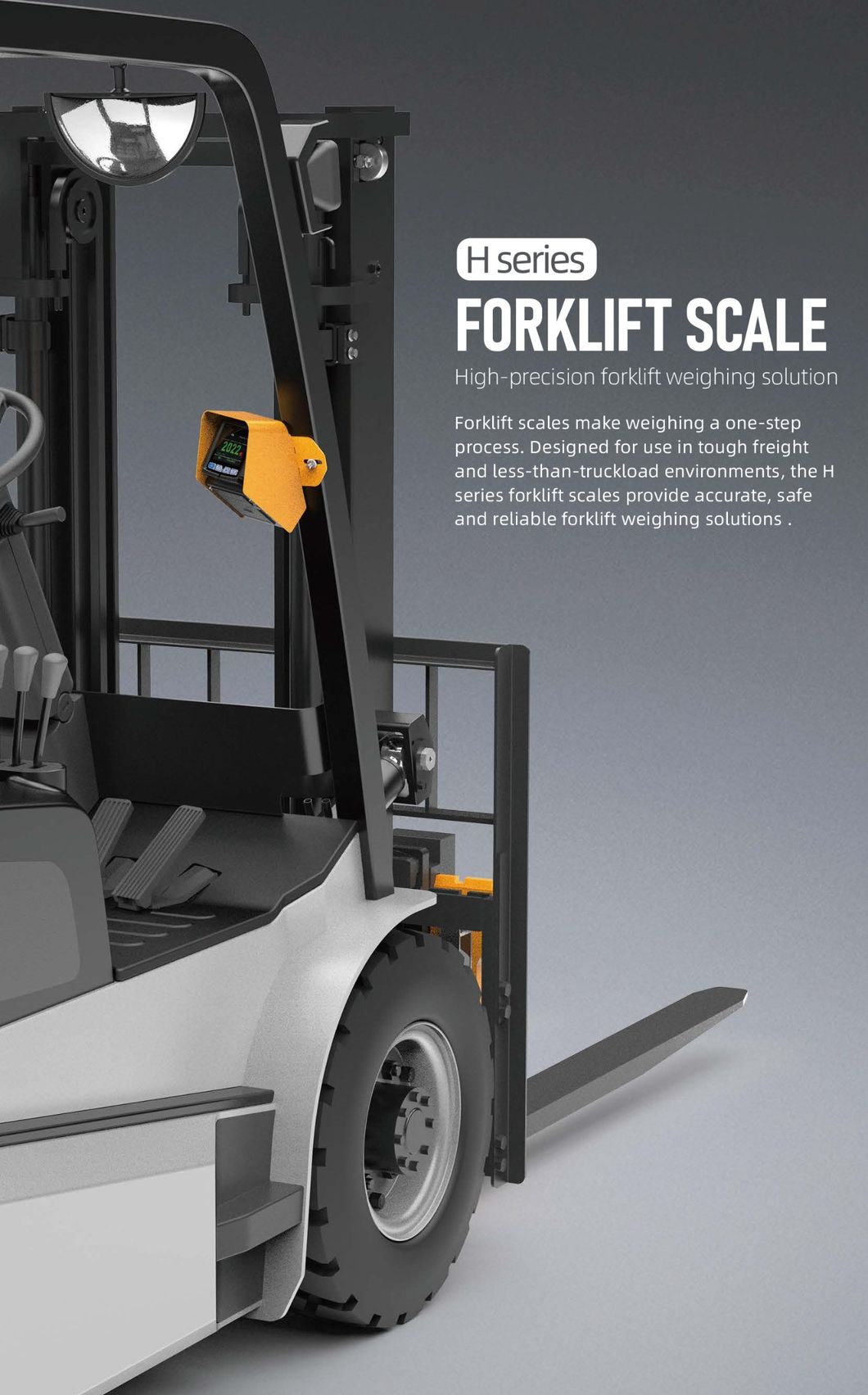 Electric Forklift Weighing System , Rechargeable Onboard Forklift Scale forklift weight scale 1