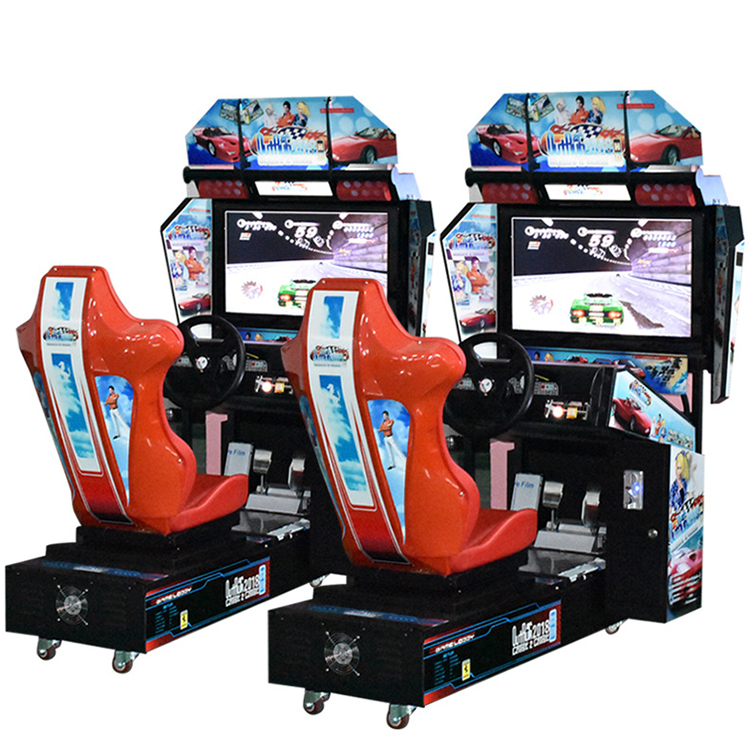 Outrun racing game machine front view
