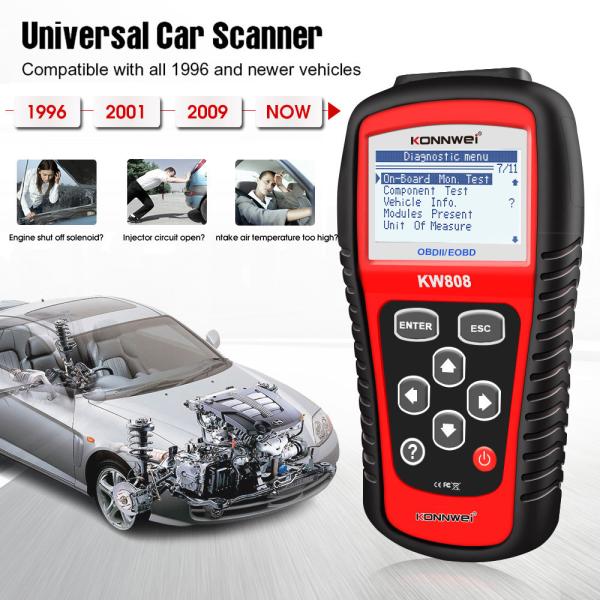 Quality Konnwei promotion price model KW808 Obd2 Diagnostic Scan equipment EOBD for sale