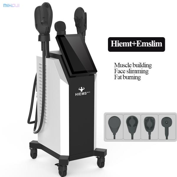 Quality Vertical 4 Handles RF EMS Electronic Muscle Building Machine 220V Voltage for sale