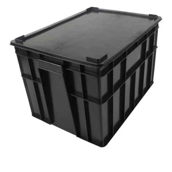 Quality Small ESD Safe Plastic Boxes 350*265*125mm Anti Static Bin Glossy Lamination for sale