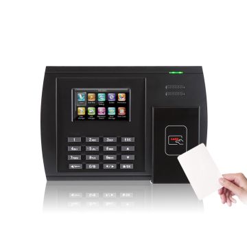 Quality Punch Card RFID Card Reader Time and Attendance Machine with TCP/IP and USB Port for sale