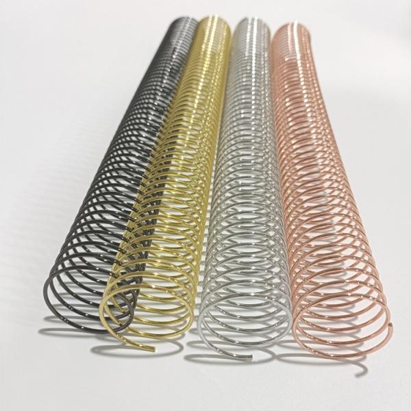 Quality 1 1/2'' Colored Wire Spiral Binding Coil , Stationery Steel Spiral Binding for sale