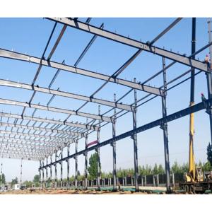 Quality Galvanized Prefabricated Steel Building Metal Steel Warehouse Construction Q345 for sale