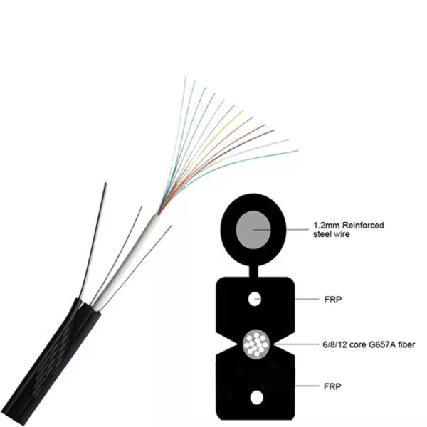Quality G657a1 G657a2 LSZH Jacket FTTH Drop Cable Outdoor Drop Cable FTTX Fiber Optic for sale
