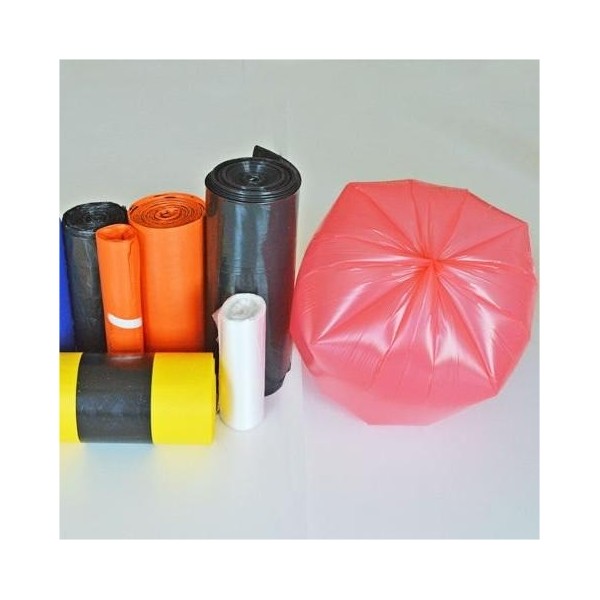 Quality Offset Printing Surface Handling LDPE Plastic Trash Bag on Roll for Beige for sale